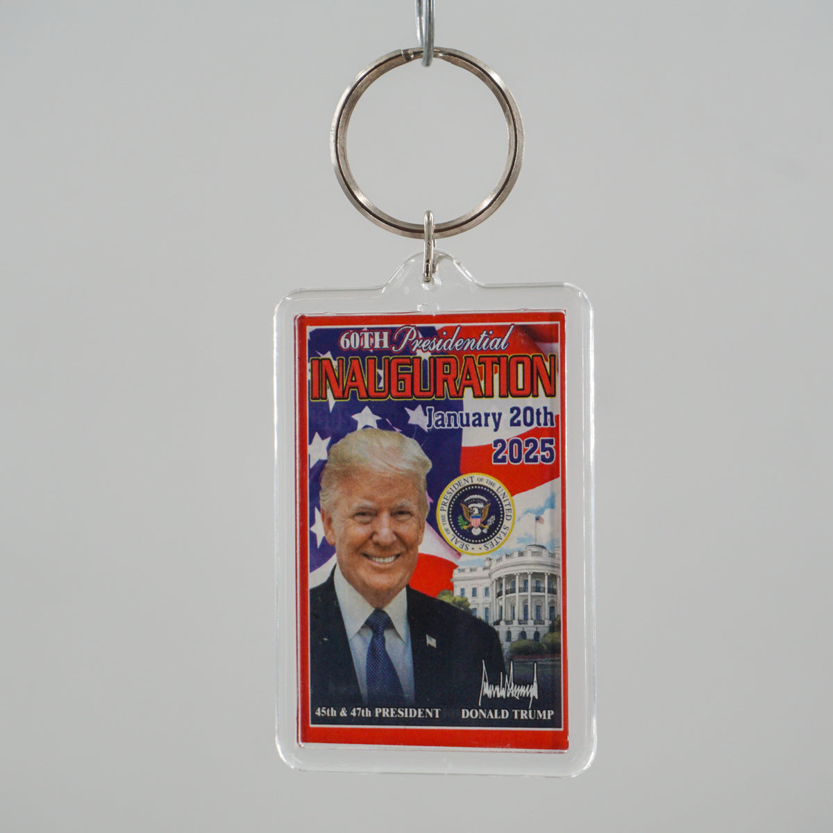 Donald Trump 60th Inauguration Keychain – Abe's Gifts Washington DC