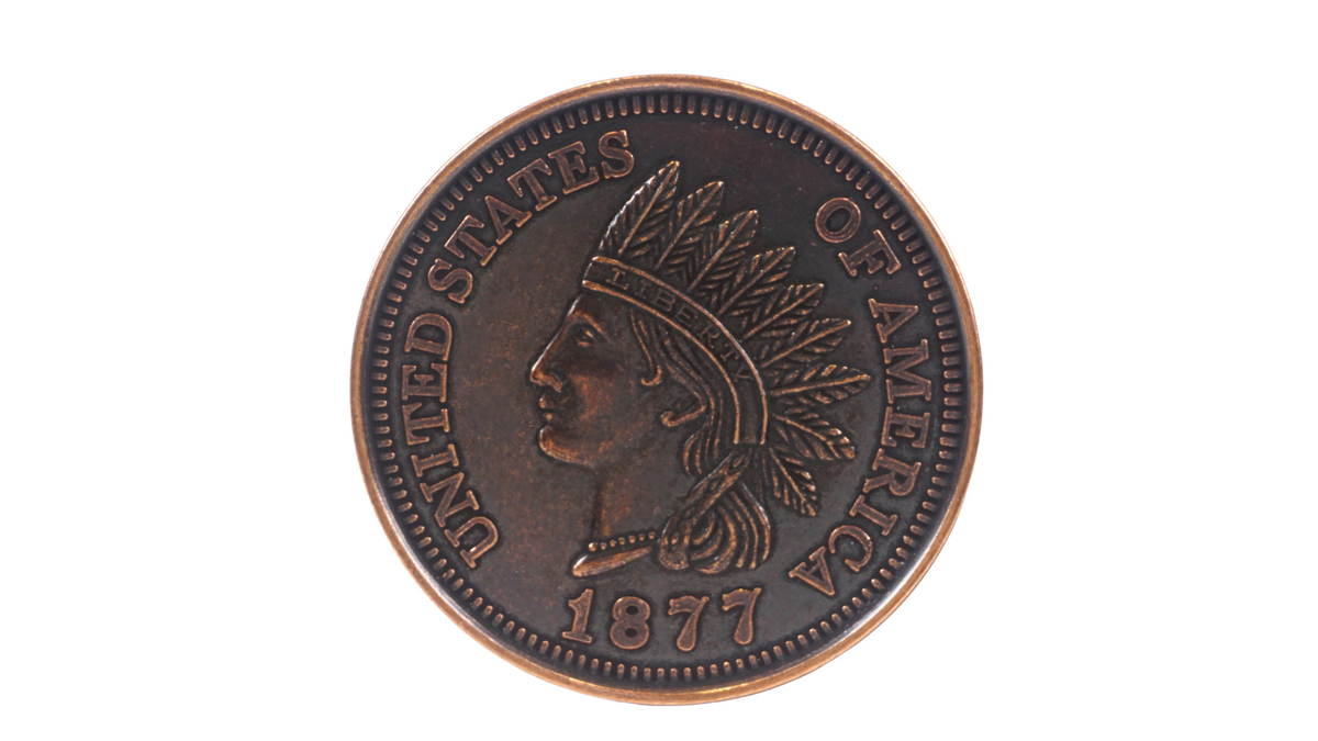 Old Penny 1877 Jumbo Coin – Abe's Gifts Washington DC