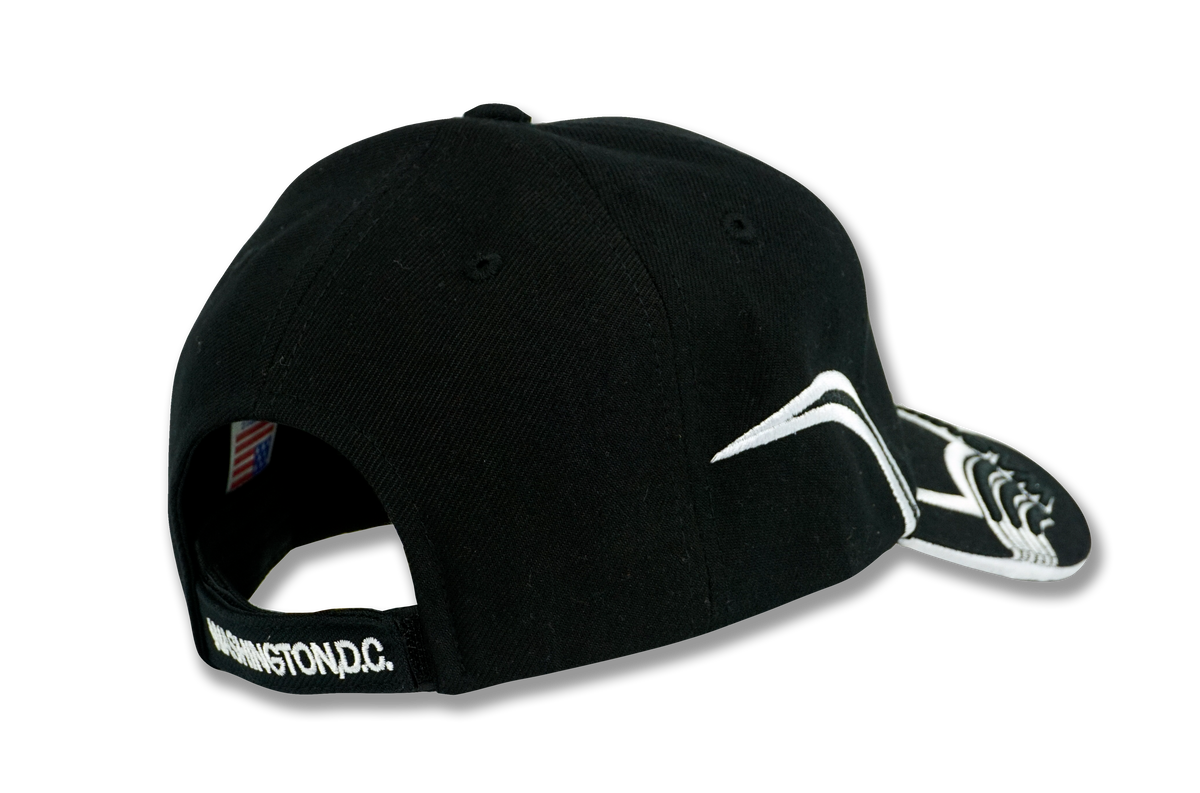 Washington DC Embroidered Baseball Cap Black – Abe's Gifts Washington DC